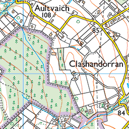 Cnoc Croit na Maoile (Ord Hill), Muir of Ord - Route Map