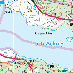 Achray Water bridge circuit - Route Map