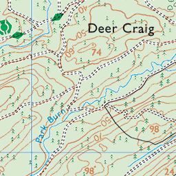 Lochan Spling, Aberfoyle - Route Map