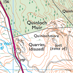 The Whangie, Kilpatrick Hills - Route Map