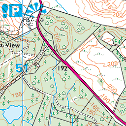 The Whangie, Kilpatrick Hills - Route Map