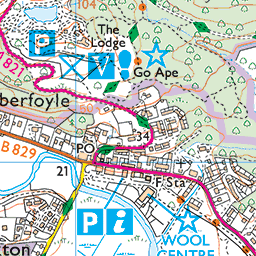 Lochan Spling, Aberfoyle - Route Map