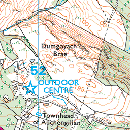 The Whangie, Kilpatrick Hills - Route Map