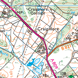 The Whangie, Kilpatrick Hills - Route Map