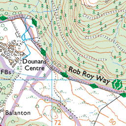 Lochan Spling, Aberfoyle - Route Map