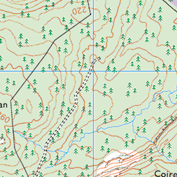 The Duke's Trail, near Aberfoyle - Route Map