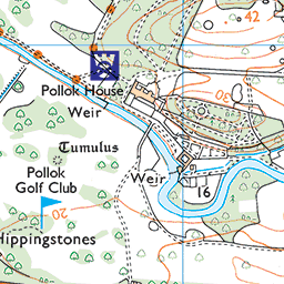 Pollok Park, Glasgow - Route Map