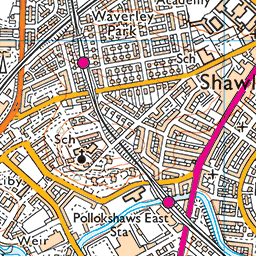 Pollok Park, Glasgow - Route Map