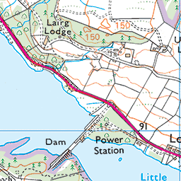Gunns Wood, Lairg - Route Map