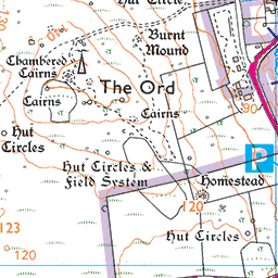 Ferry Wood and the Ord, Lairg - Route Map