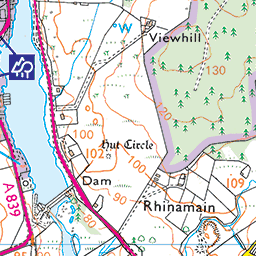 Ferry Wood and the Ord, Lairg - Route Map