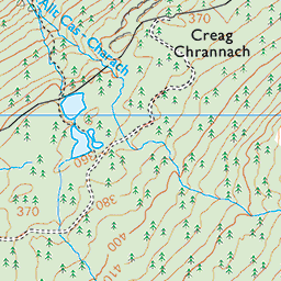 Innerwick and Bridge of Balgie, Glen Lyon - Route Map