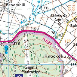 Ferry Wood and the Ord, Lairg - Route Map