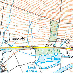 Innerwick and Bridge of Balgie, Glen Lyon - Route Map
