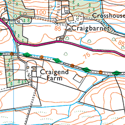 Campsie Glen, Clachan of Campsie - Route Map