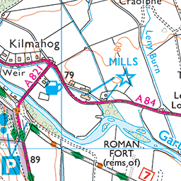 Callander Crags - Route Map