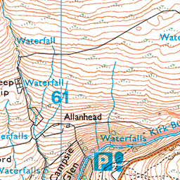 Campsie Glen, Clachan of Campsie - Route Map