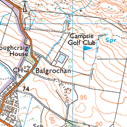 Campsie Glen, Clachan of Campsie - Route Map