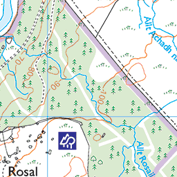 Rosal and the Strathnaver Clearances - Route Map