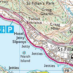 St Fillans Viewpoint circular - Route Map