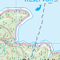 Carron Valley Reservoir shore trail - Route Map