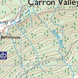 Carron Valley Reservoir shore trail - Route Map