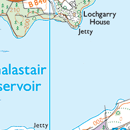 MacGregor's Cave, near Kinloch Rannoch - Route Map