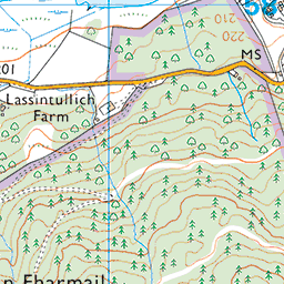 MacGregor's Cave, near Kinloch Rannoch - Route Map