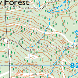 Carron Valley Reservoir shore trail - Route Map