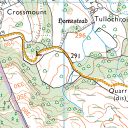 MacGregor's Cave, near Kinloch Rannoch - Route Map
