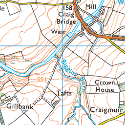 Strathaven, Sandford and Spectacle E'e falls - Route Map