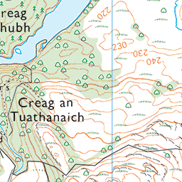MacGregor's Cave, near Kinloch Rannoch - Route Map