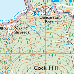 Carron Valley Reservoir shore trail - Route Map