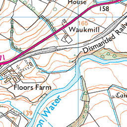 Strathaven, Sandford and Spectacle E'e falls - Route Map