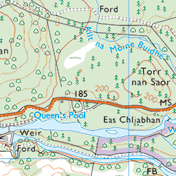 MacGregor's Cave, near Kinloch Rannoch - Route Map
