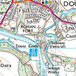 Doune Castle and the River Teith - Route Map