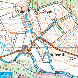 Carron Valley Reservoir shore trail - Route Map