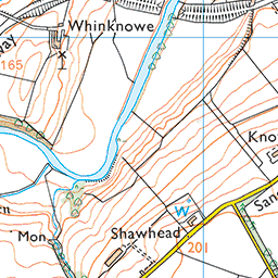 Strathaven, Sandford and Spectacle E'e falls - Route Map
