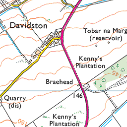 Eathie coast, near Rosemarkie - Route Map