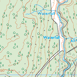 The Falls of Bruar, near Blair Atholl - Route Map