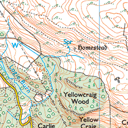 Dumyat by the hill path - Route Map