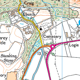 Dumyat by the hill path - Route Map