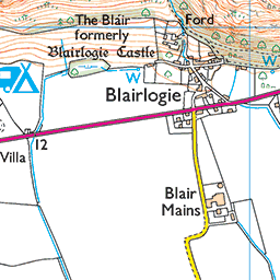 Dumyat by the hill path - Route Map
