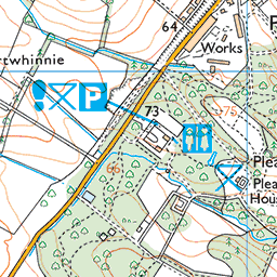Plean Country Park, Plean - Route Map