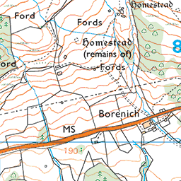 Queen's View - Allean Forest trail - Route Map