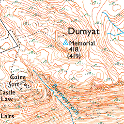 Dumyat and Blairlogie circuit - Route Map