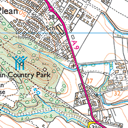 Plean Country Park, Plean - Route Map