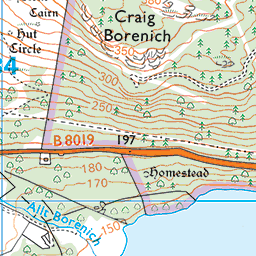 Queen's View - Allean Forest trail - Route Map