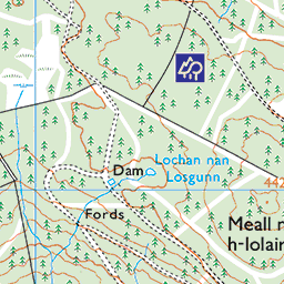 Queen's View - Allean Forest trail - Route Map