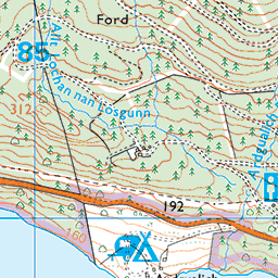 Queen's View - Allean Forest trail - Route Map